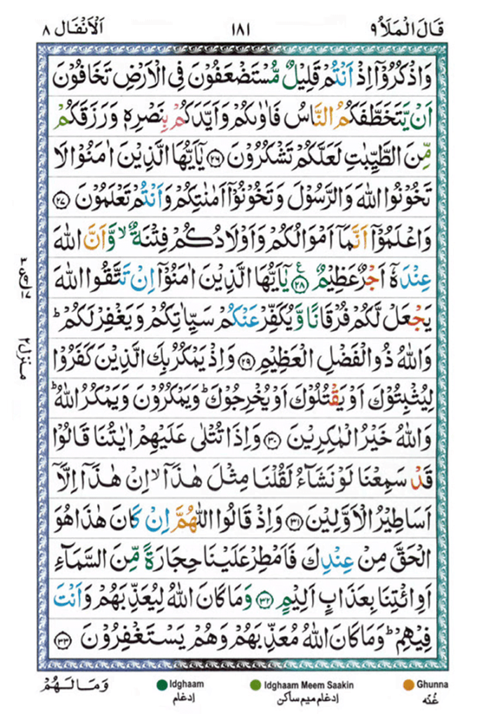 Surah Anfal Page 4 - Meri Web