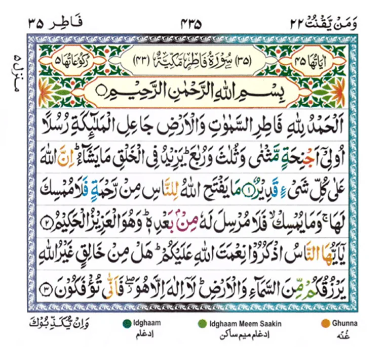 Surah Fatir – Read Online, Listen MP3 & Download PDF | MeriWeb