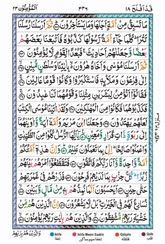 Surah Muminoon Page 4 - Meri Web