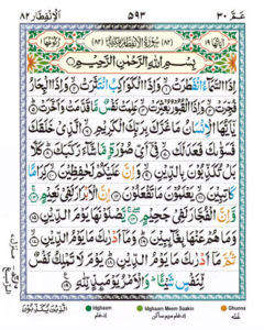 Surah Al Infitar Read and Listen - Meri Web