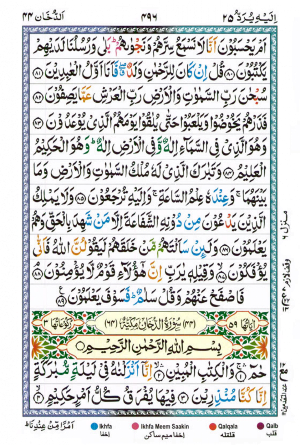 Read Quran Juzz 25 - 25 Parah - Meri Web